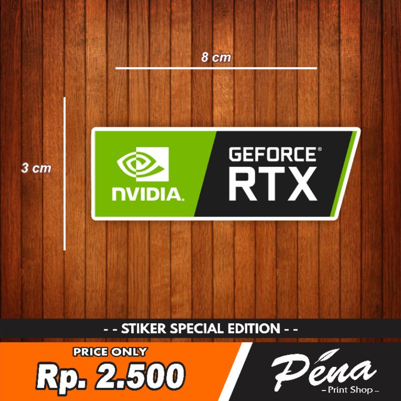 Jual Sticker Stiker NVIDIA Geforce RTX | Shopee Indonesia