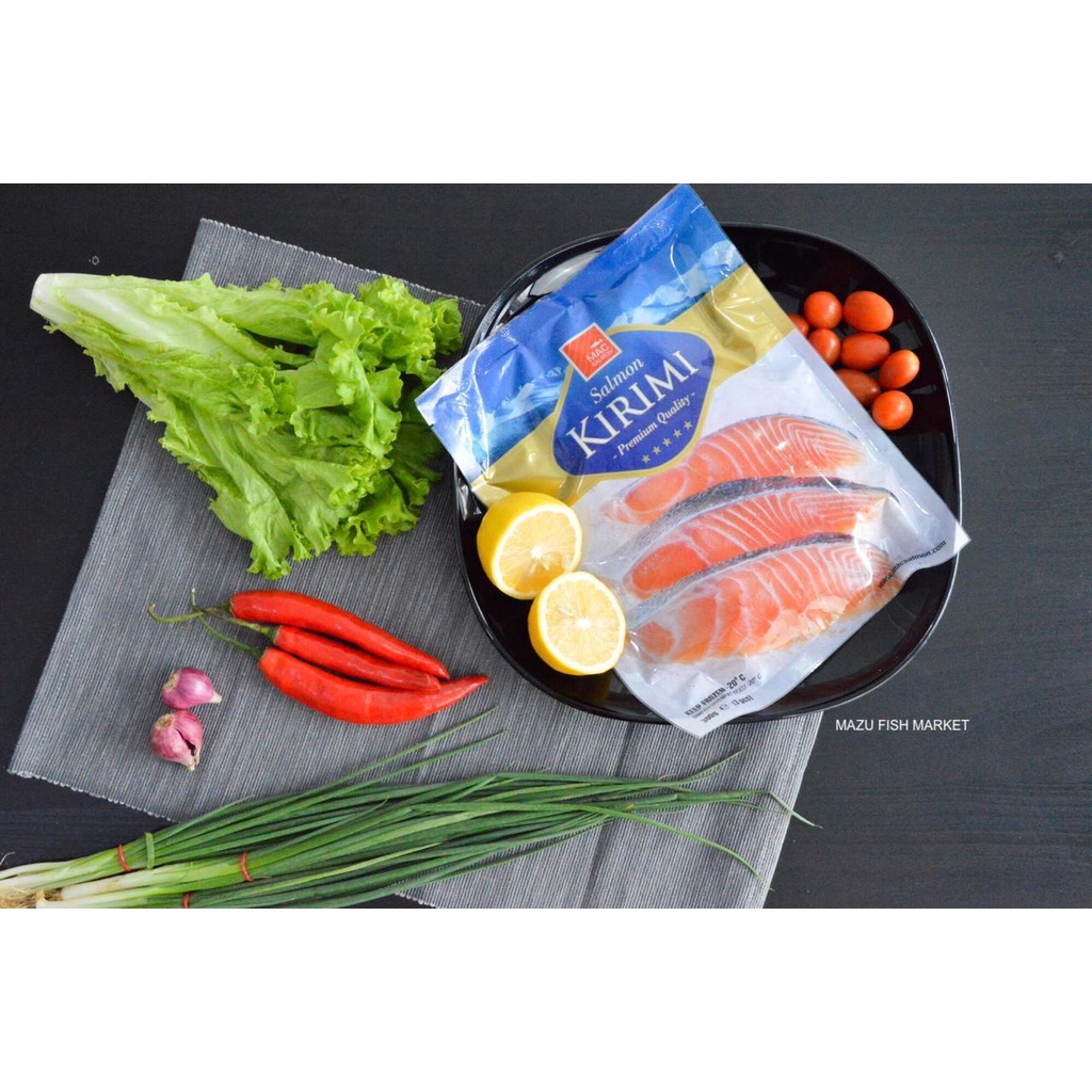 Jual Fillet Salmon steak Kirimi (Mac Salmon) | Shopee Indonesia
