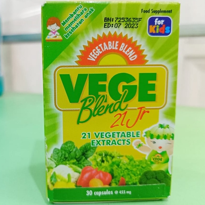 Jual Vege Blend - Vegeblend 21 JR Botol Isi 30 Kapsul | Shopee Indonesia