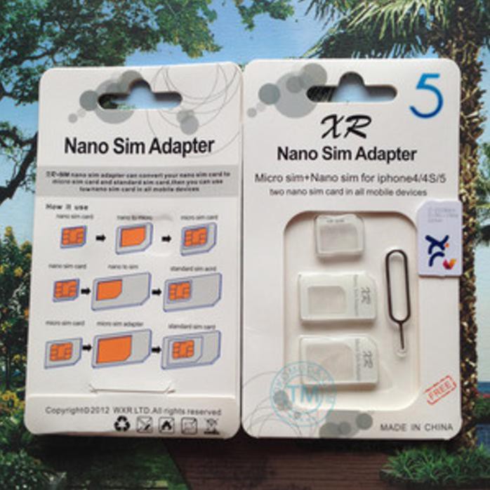 Jual New Micro Dan Nano Sim Card Adaptor 3 In 1 With Sim Card Tray ...