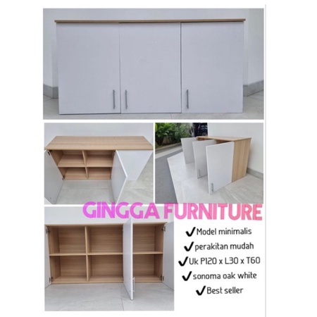 Jual KITCHEN SET MINIMALIS 3PT ATAS MURAH LEMARI DINDING DAPUR KITCHNE ...