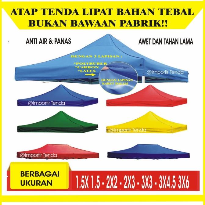 Jual Kain/Terpal Atap tenda lipat 3x3 | Shopee Indonesia