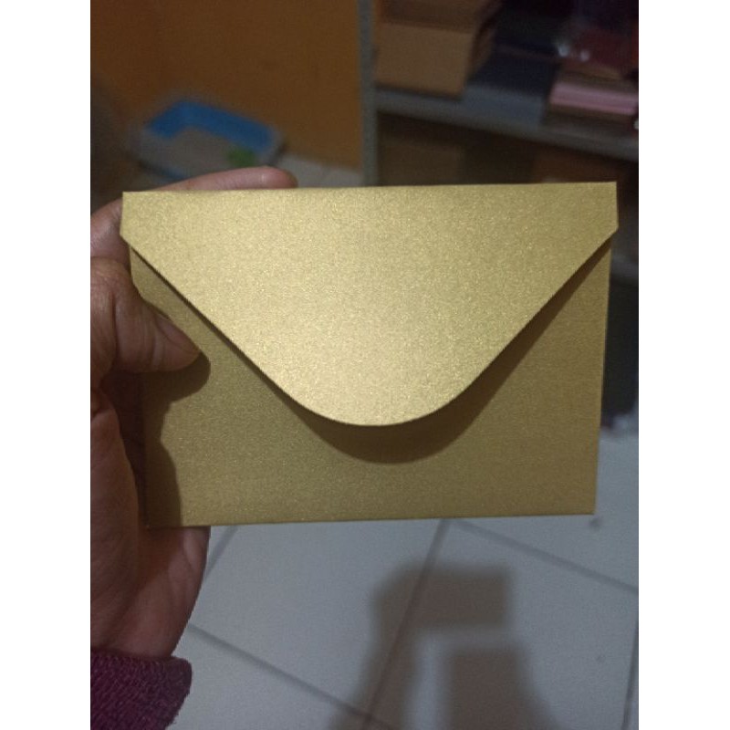 Jual Amplop Mini Amplop A7 Gold Dark isi 10 | Shopee Indonesia