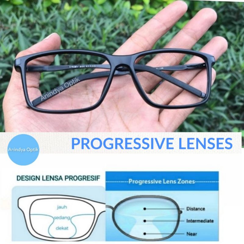 Jual kacamata progresif multifocal jauh dekat tanpa batas frame sport ...