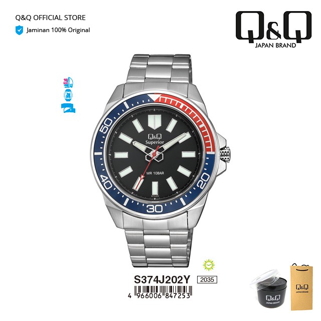 Jual Q&Q QnQ QQ Original Jam Tangan Pria Fashion Analog Stainless Steel ...