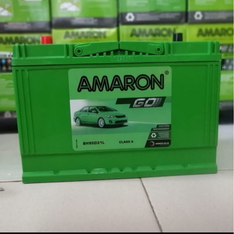 Jual AKI BATERAI KERING AMARON GO 95D31L/BH95D31L PAJERO SPORT GRS 6 BLN | Shopee Indonesia