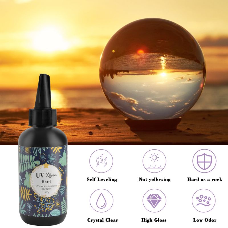Jual Resin UV Bening/DIY Resin Clear/UV Resin Hard/Resin Ultraviolet ...