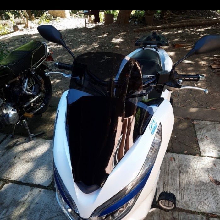 Jual windshield pcx 150 lokal model touring | Shopee Indonesia