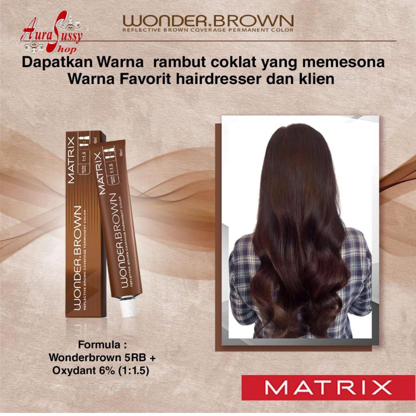 Jual MATRIX Color Light Brown WB-5RB Cat Pewarna Rambut 90 ml + oxidant ...