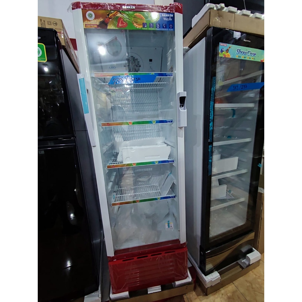 Jual SHOWCASE SANKEN 229 LEMARI ES LEMARI MINUMAN | Shopee Indonesia