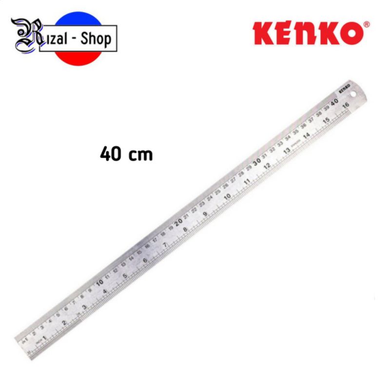 Jual Penggaris Besi Stainless Steel 40 cm Kenko | Shopee Indonesia