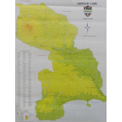 Jual == TERLARIS == Peta Kabupaten Ciamis (Lipat) | Shopee Indonesia