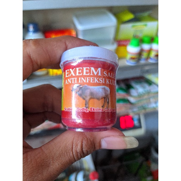 Jual EXEEM Salep Anti Infeksi Kulit Hewan - Obat Scabies Gudik Eksima ...