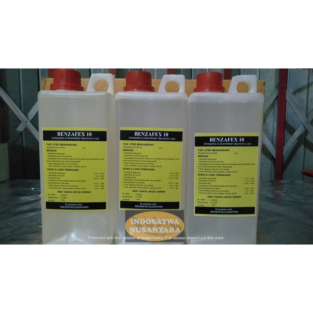 Jual BKC 10 % BENZAFEX 10 1 LITER DESINFEKTAN VIRUS PMK PENYAKIT MULUT ...
