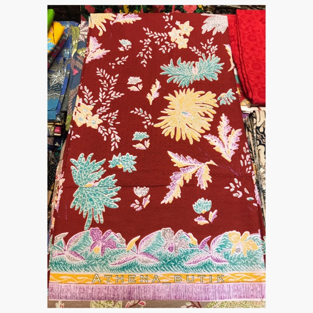 Jual Batik Dolbi Dolby Dobi Doby Dobby Kain Seragam Marun Maroon Grosir ...