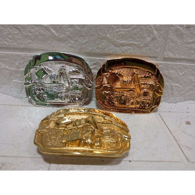 Jual gesper tambang kepala sabuk custom kuningan pama adaro freeport ...