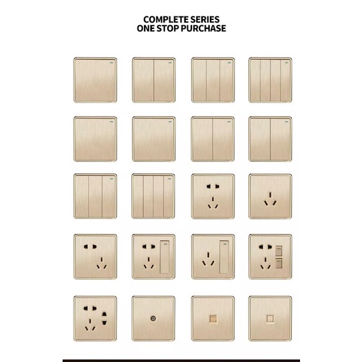 Jual 1 2 3 4Gang Mewah Kaca Kristal Panel Saklar Lampu On/Off ...