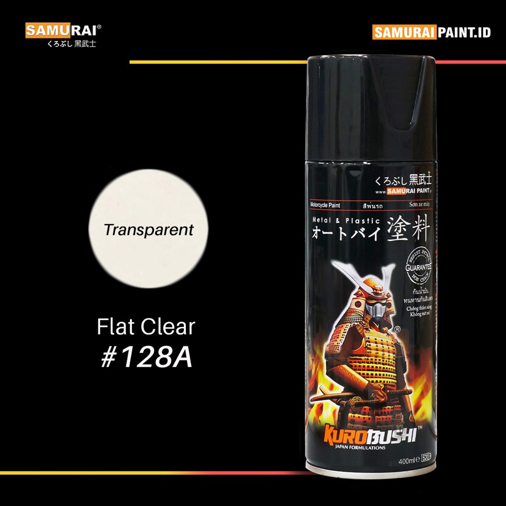 Jual Samurai Paint Clear 1k #128A Clear Doff ( isi 400 ml & warna ...