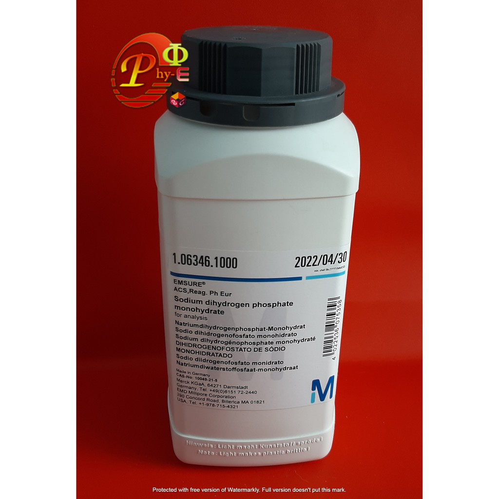 Jual Sodium Dihydrogen Phosphate Monohydrate MERCK / Natrium Dihidrogen ...