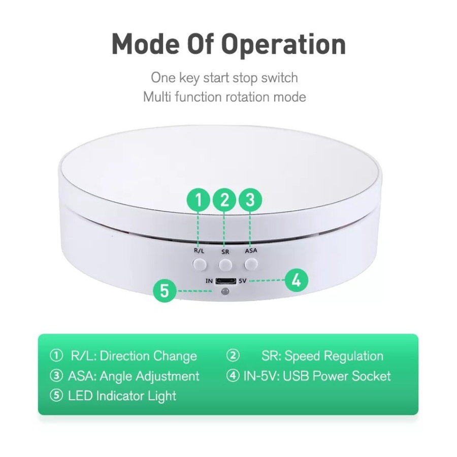 Jual Meja Rotating Stand Display Base alas Putar Fotografi Video 360 ...