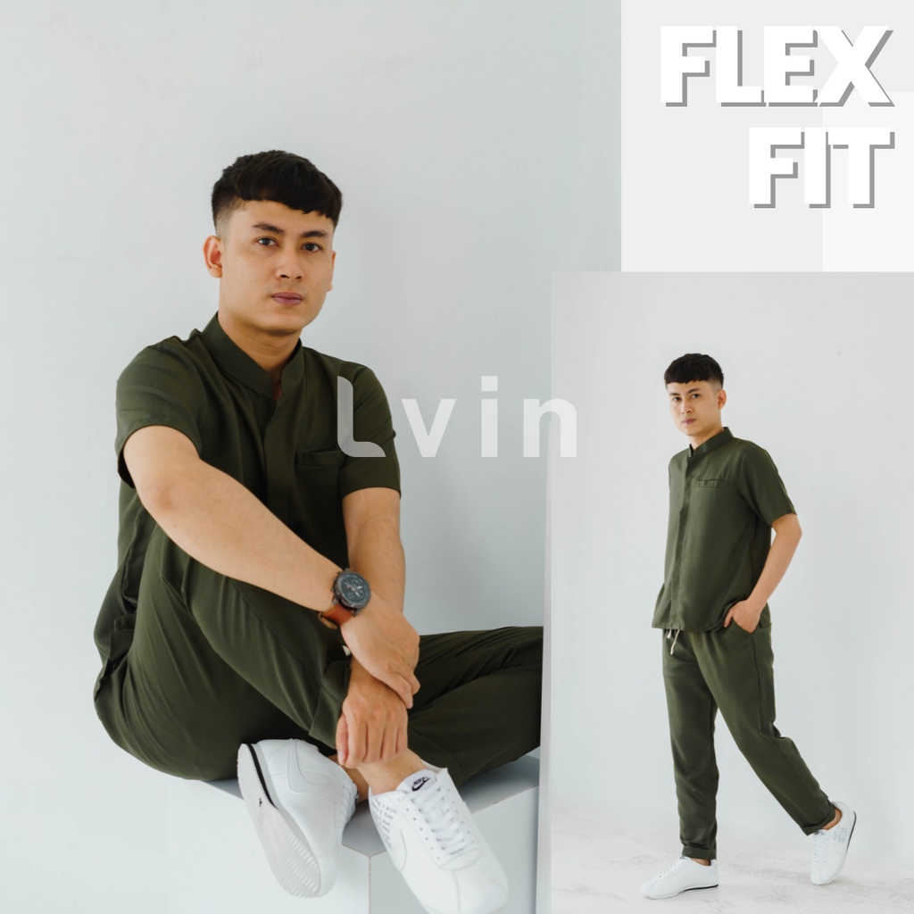 Jual [ Lvin ] FLEX FIT - Baju OKA / Baju Jaga / Set Baju Celana Jaga ...
