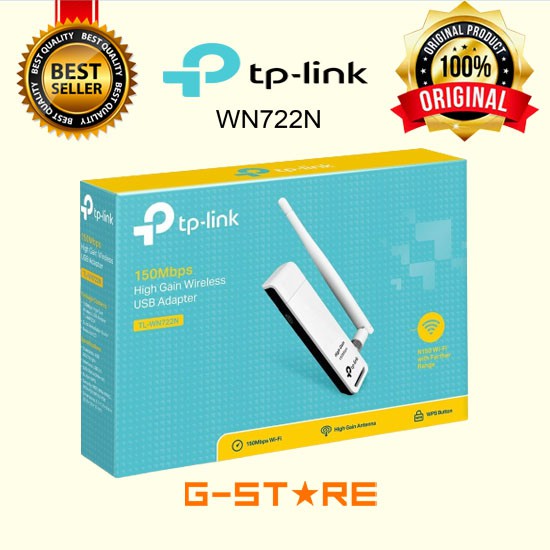 Jual Wireless USB Adapter TP-Link TL-WN722N 150Mbps Wifi USB TpLink WN ...