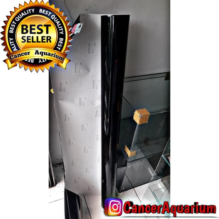 Jual Background / Stiker Oracal 651 Glossy 100x40 ( Hitam ) | Shopee ...