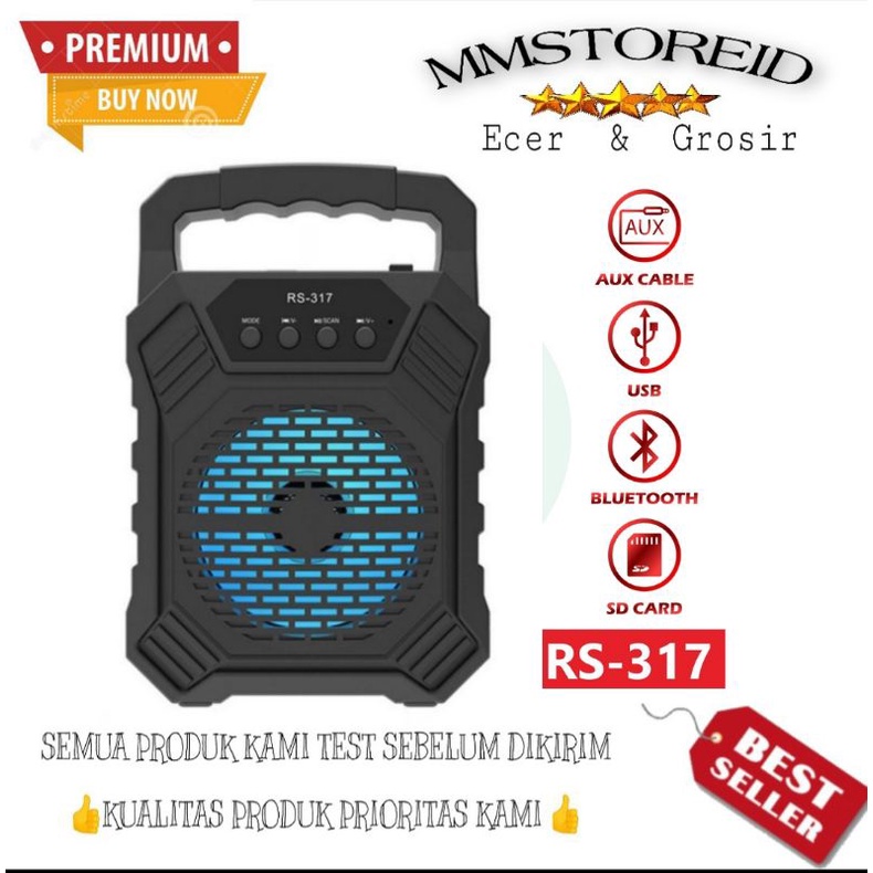 Jual MM - Speaker Bluetooth RS 317 Wireless speaker JBH Jb-5003 RS-317 / speaker Bluetooth RS317 ...