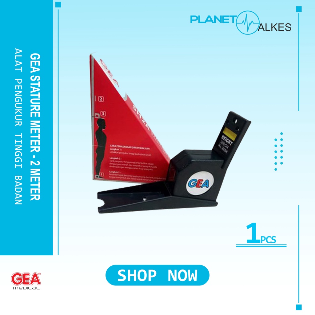 Jual STATURE METER GEA Microtoise / Pengukur Tinggi Badan / Alat Ukur ...