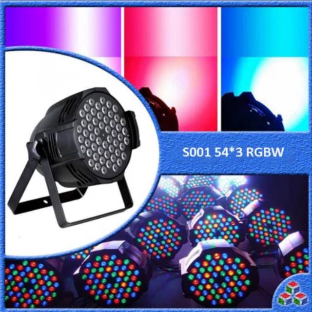 Jual Lampu Par Led 54 X 3W RGBW/O Stage Lighting Panggung | Shopee ...