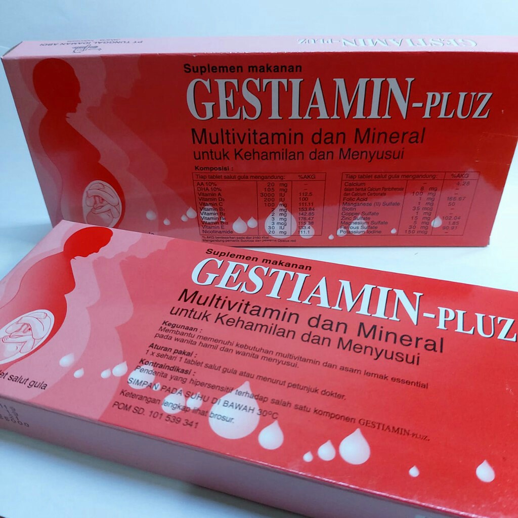 Jual Gestiamin Pluz 30 Tab Vitamin Ibu Hamil dan Menyusui | Shopee ... Jual Gestiamin Pluz 30 Tab Vitamin Ibu Hamil dan Menyusui | Shopee ...
