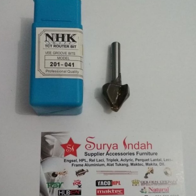 Jual 201-041 Mata Router profile Vee Groove lebar 19mm | Shopee Indonesia