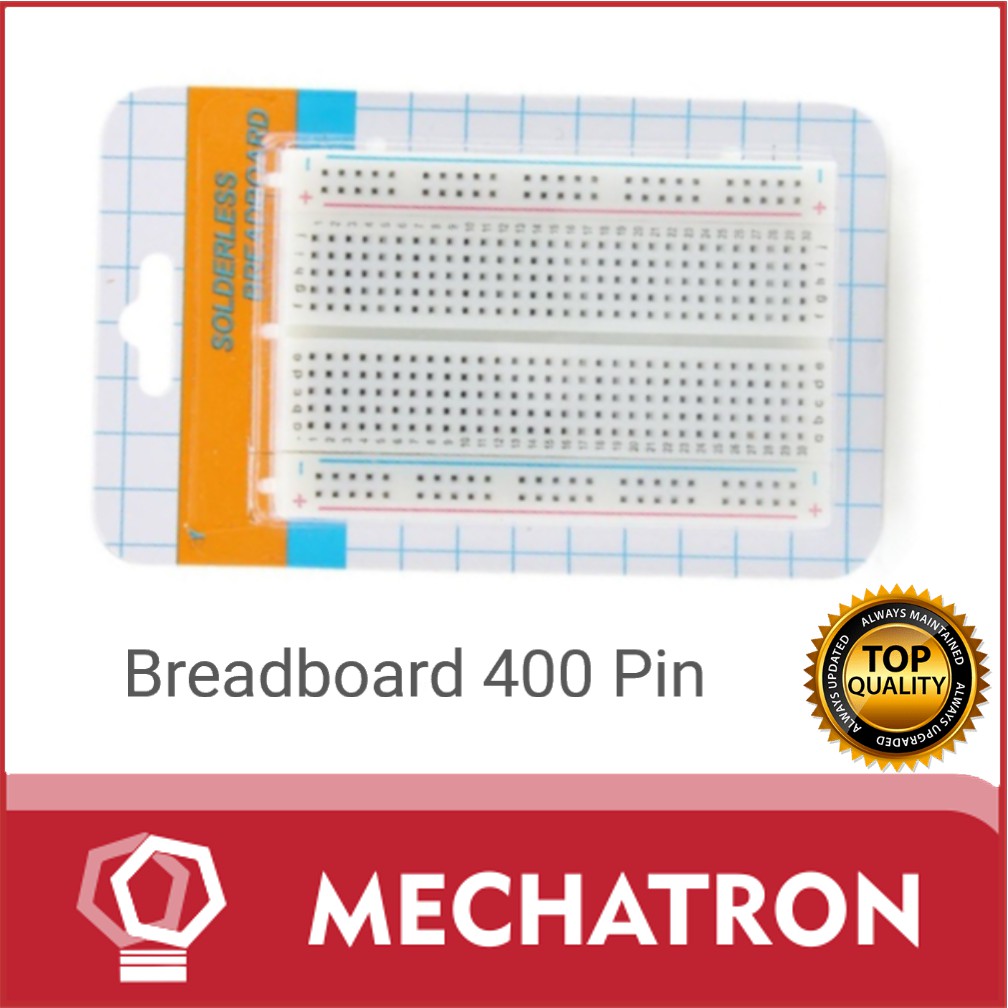 Jual bread board breadboard mini 8.5x5.5 cm 400 holes high quality ...