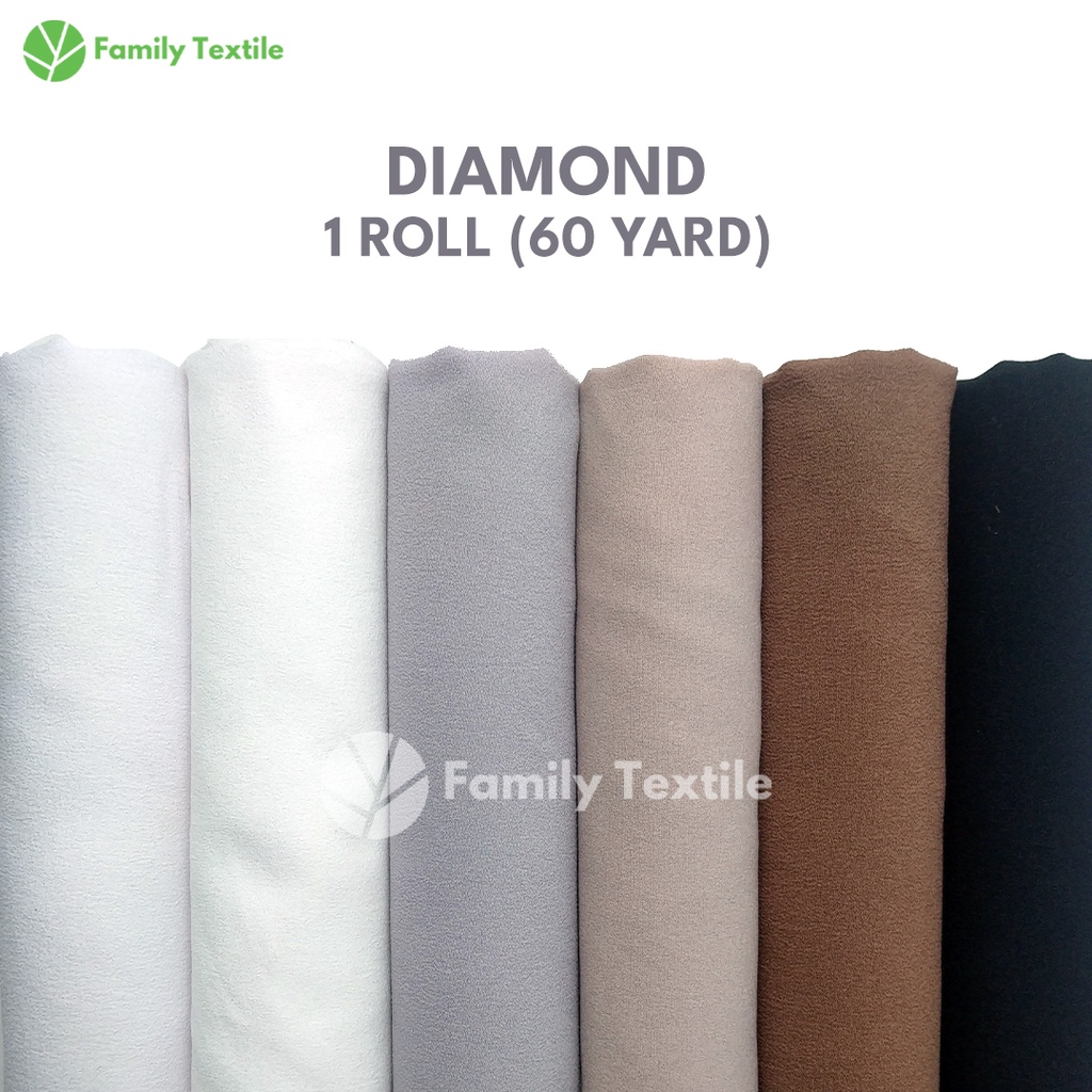 Jual Kain Diamond Isabela 1 Roll 60 Yard Street Crepe - Bahan Kerudung ...