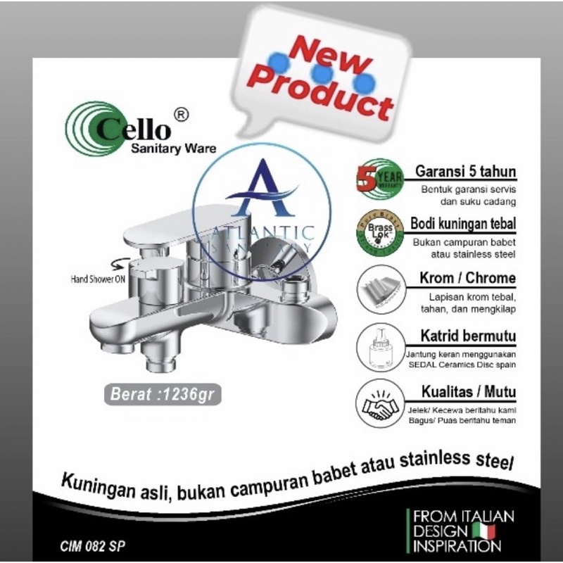 Jual Kran Bathub Mixer CIM 082 P (Seri Terbaru)/Kran Mixer tanpa bobok | Shopee Indonesia