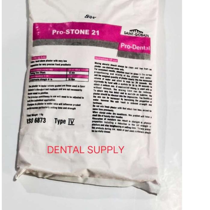 Jual Diminati - Gips Stone Pink Bahan Cetak Dental Material Gigi Palsu ...
