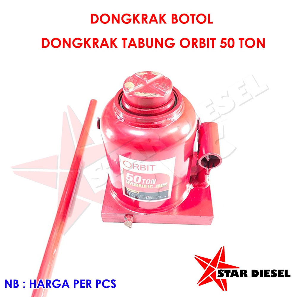Jual HYDRAULIC JACK DONGKRAK BOTOL 50 TON PENDEK DONGKRAK ORBIT ...