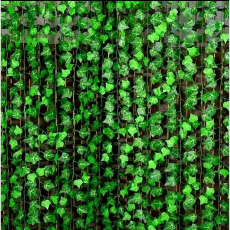 Jual Daun rambat ivy artificial 2 Meter / Daun plastik hijau | Shopee ...