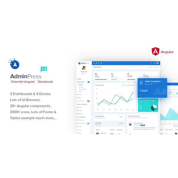 Jual Admin Press Angular Bootstrap Dashboard - GPL | Shopee Indonesia