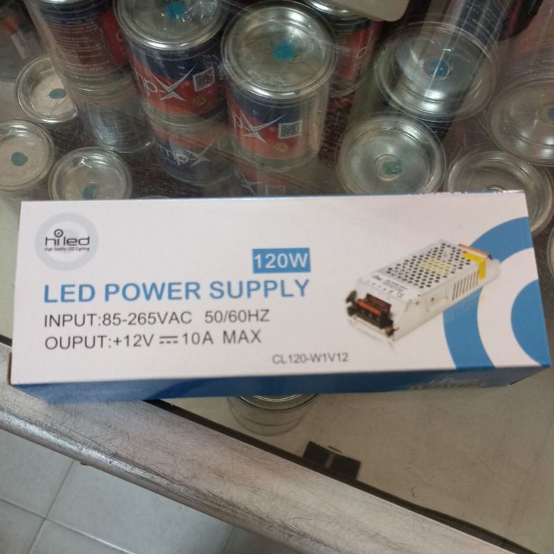 Jual power supply trafo hiled led strip 10a 12v 120w | Shopee Indonesia