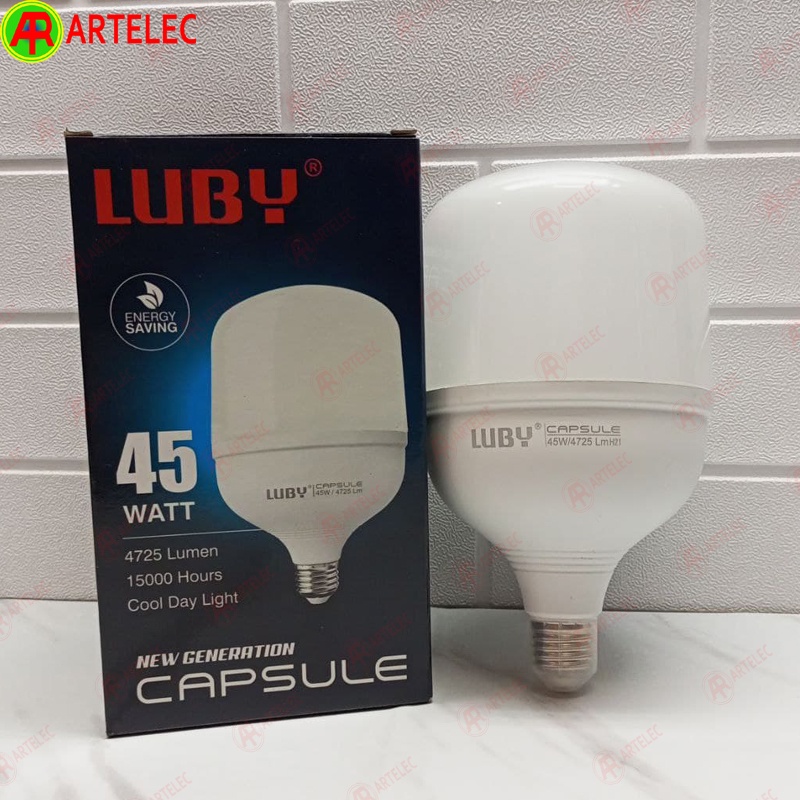 Jual Lampu Led LUBY Capsule 45W | 45 Watt Bohlam Led Luby cahaya putih ...