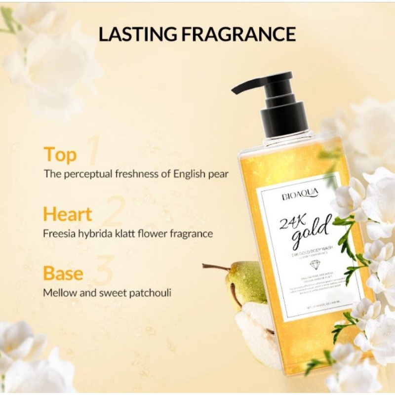 Jual BIOAQUA 24K GOLD BODY WASH SABUN MANDI 400ML | Shopee Indonesia