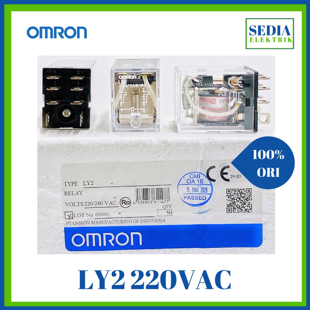Jual Relay Omron LY2-220VAC LY2 220VAC | Shopee Indonesia