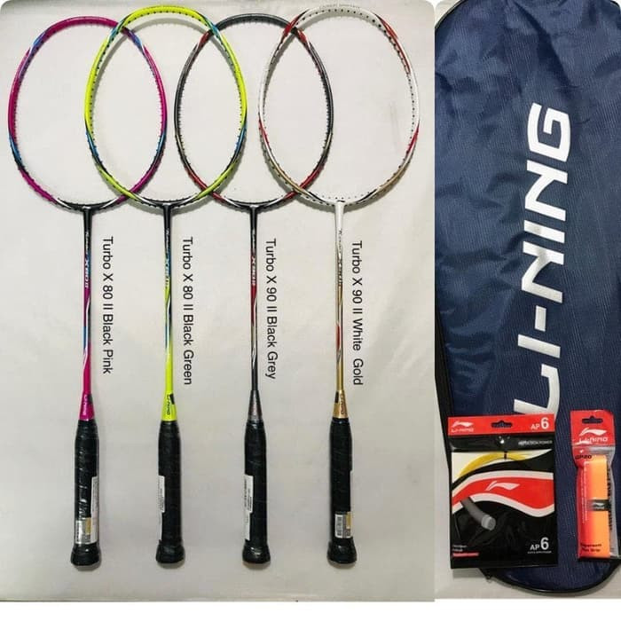 Jual PAKET PROMO LI-NING BADMINTON RACKET TURBO X80 II DAN X90 II ...