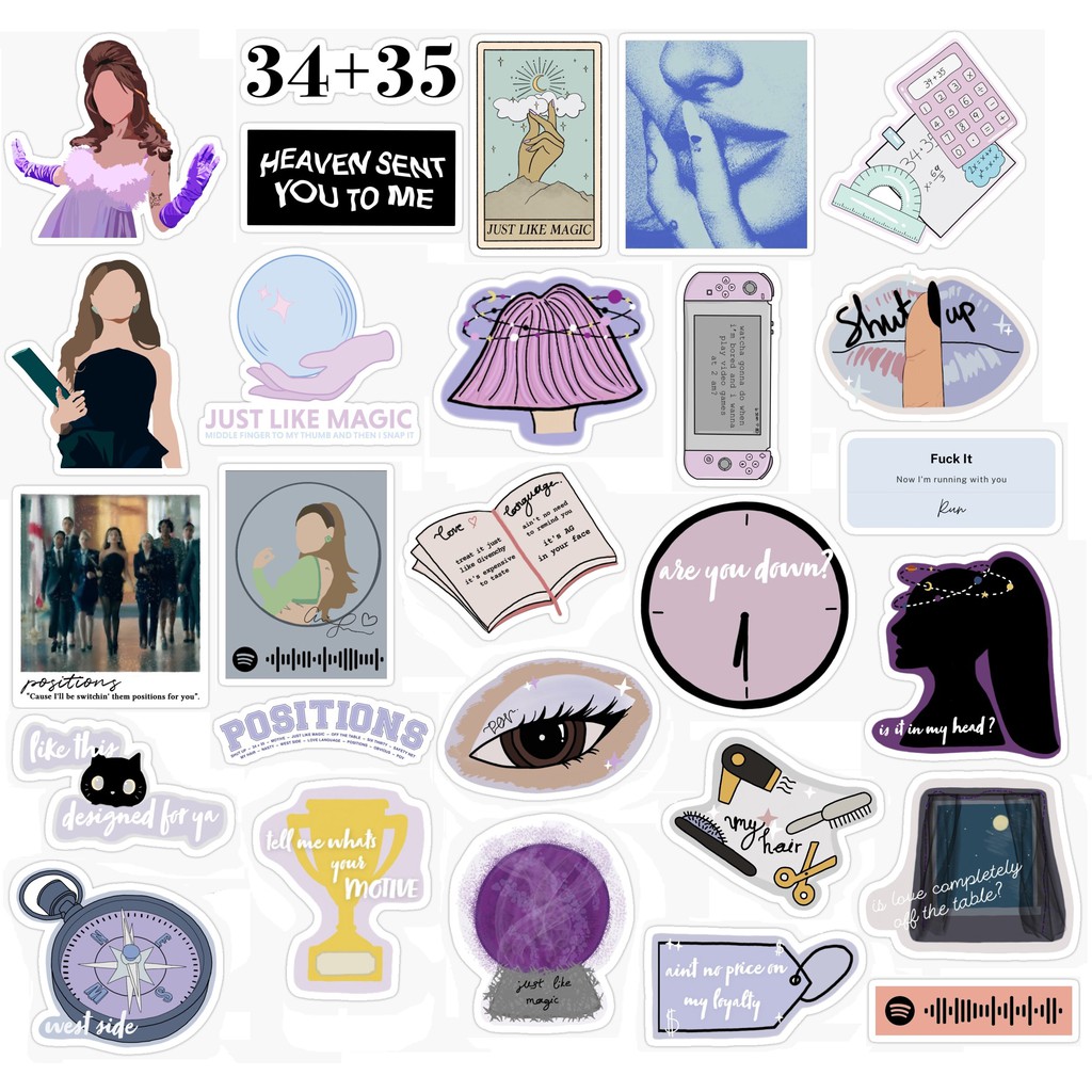 Jual Ariana Grande positions sticker pack | Shopee Indonesia