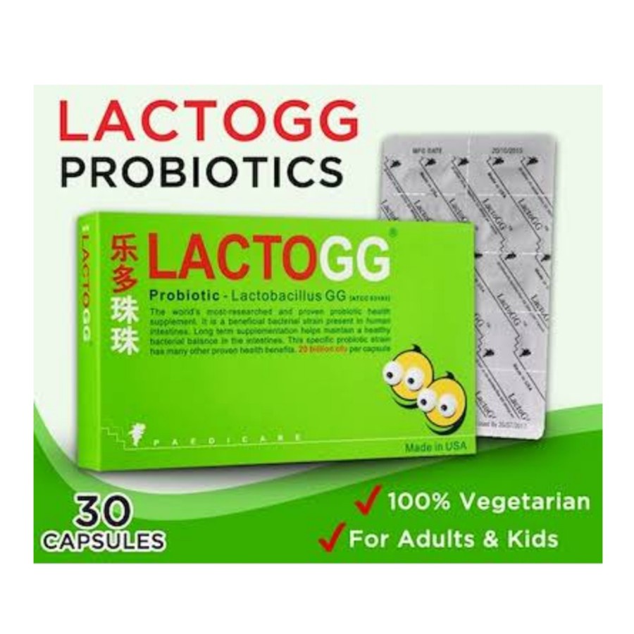 Jual LactoGG Probiotic, 30 capsules / sachet || LACTO GG ori IMPORT MALAYSIA | Shopee Indonesia