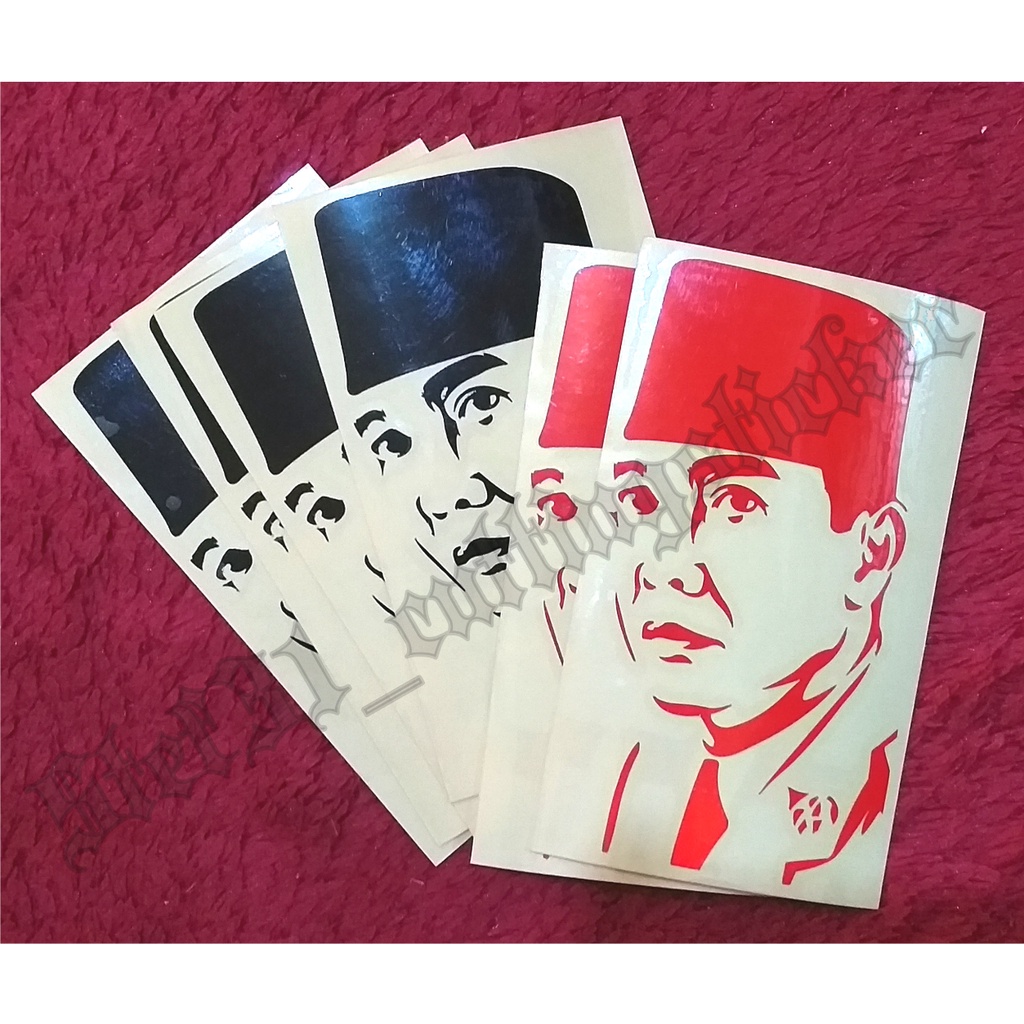 Jual Stiker cutting sketsa soekarno, sketsa soekarno | Shopee Indonesia