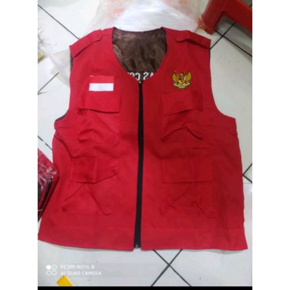 Jual rompi garuda merah#rompi relawan indonesia logo depan | Shopee ...