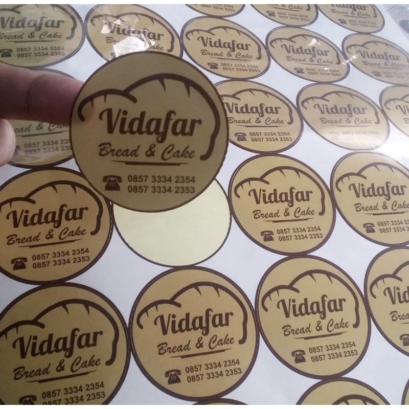 Jual FREE DESIGN Custom Sticker PVC Sticker Bening Transparan Sticker ...