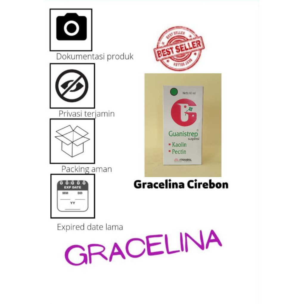Jual Obat diare/ Guanistrep Sirup 60 ml | Shopee Indonesia